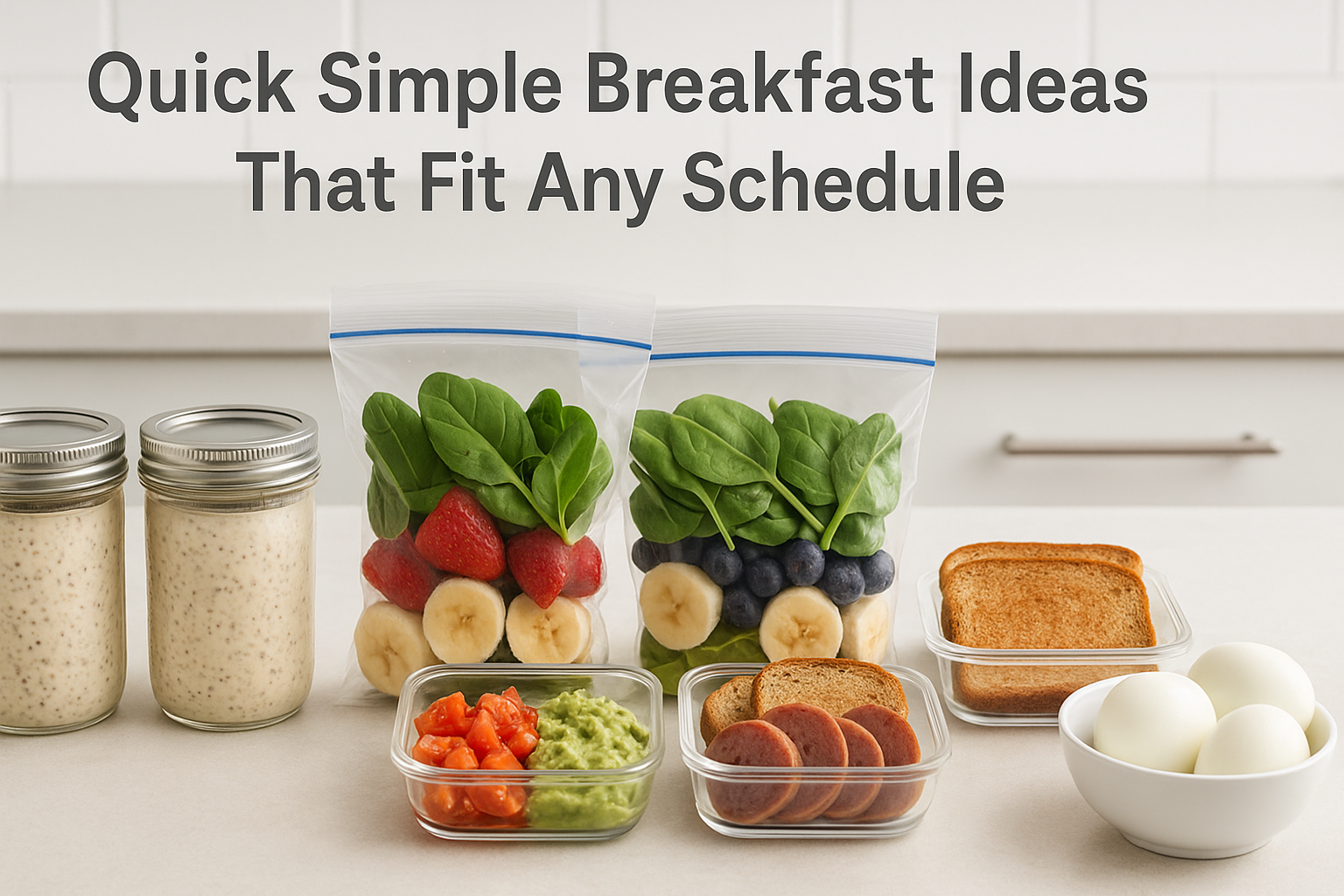 Quick Simple Breakfast Ideas That Support Wellness: Easy Morning Meals ...